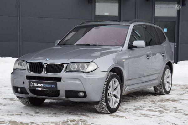 Grey BMW X3 2008 in Vilnius, with an engine capacity of 2.00 L and mileage of 317 thousand km for 4999 €, photo 4 on AUTOMOTO.COM.LV