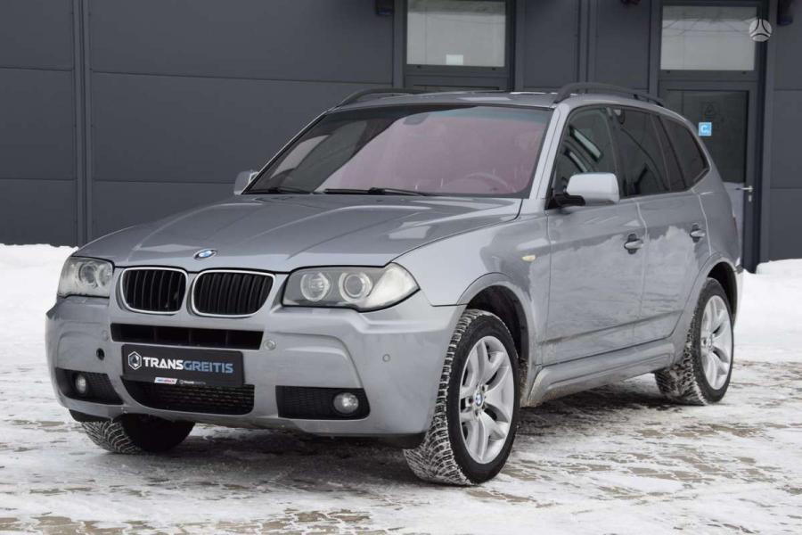 Grey BMW X3 2008 in Vilnius, with an engine capacity of 2.00 L and mileage of 317 thousand km for 4999 €, photo 4 on AUTOMOTO.COM.LV