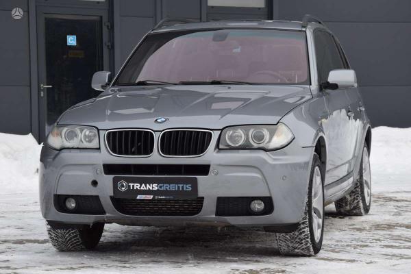 Grey BMW X3 2008 in Vilnius, with an engine capacity of 2.00 L and mileage of 317 thousand km for 4999 €, photo 5 on AUTOMOTO.COM.LV