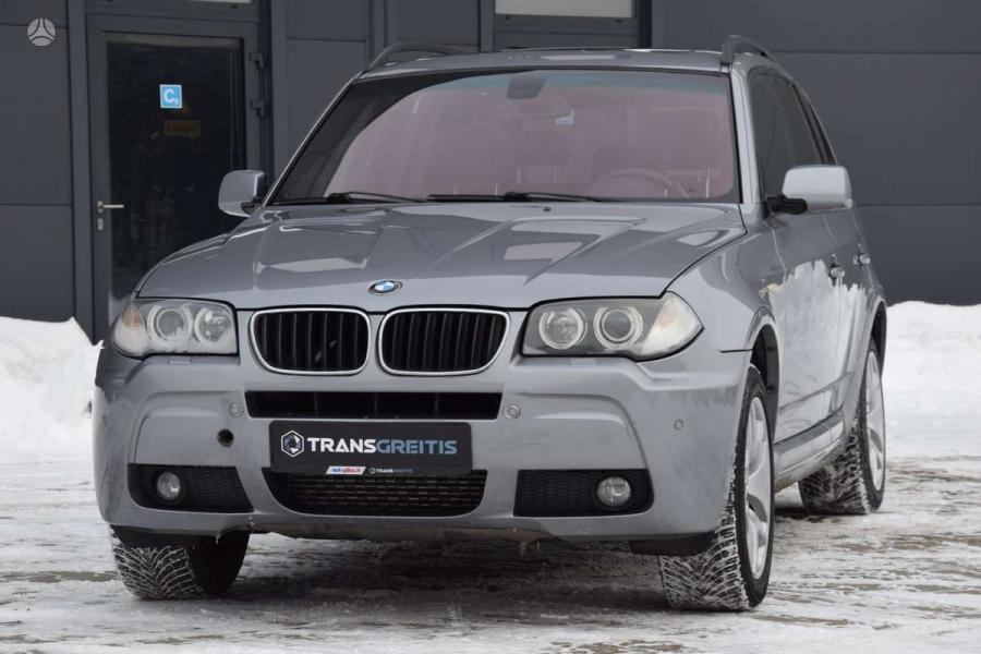 Grey BMW X3 2008 in Vilnius, with an engine capacity of 2.00 L and mileage of 317 thousand km for 4999 €, photo 5 on AUTOMOTO.COM.LV