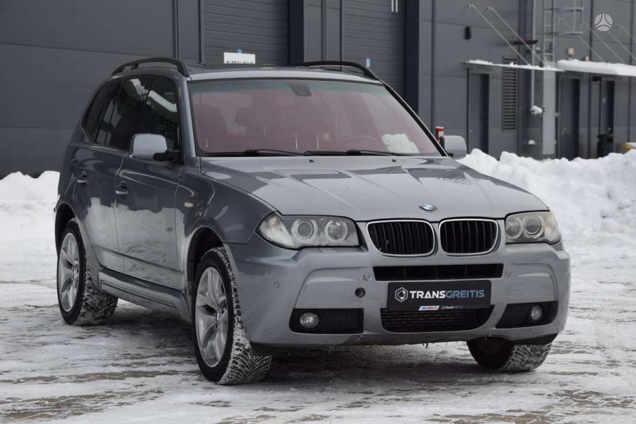 Grey BMW X3 2008 in Vilnius, with an engine capacity of 2.00 L and mileage of 317 thousand km for 4999 €, photo 6 on AUTOMOTO.COM.LV