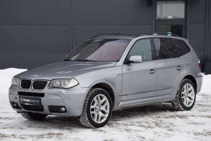 Grey BMW X3 2008 in Vilnius, with an engine capacity of 2.00 L and mileage of 317 thousand km for 4999 €, photo 7 on AUTOMOTO.COM.LV