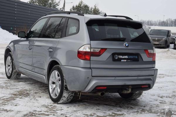 Grey BMW X3 2008 in Vilnius, with an engine capacity of 2.00 L and mileage of 317 thousand km for 4999 €, photo 9 on AUTOMOTO.COM.LV