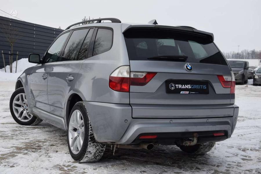 Grey BMW X3 2008 in Vilnius, with an engine capacity of 2.00 L and mileage of 317 thousand km for 4999 €, photo 12 on AUTOMOTO.COM.LV