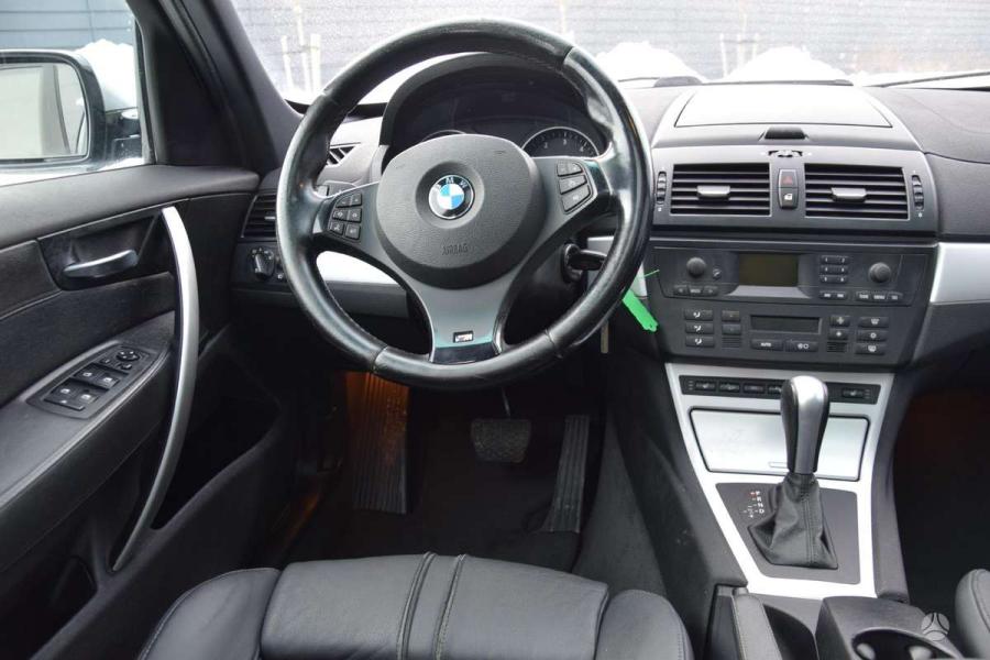 Grey BMW X3 2008 in Vilnius, with an engine capacity of 2.00 L and mileage of 317 thousand km for 4999 €, photo 21 on AUTOMOTO.COM.LV