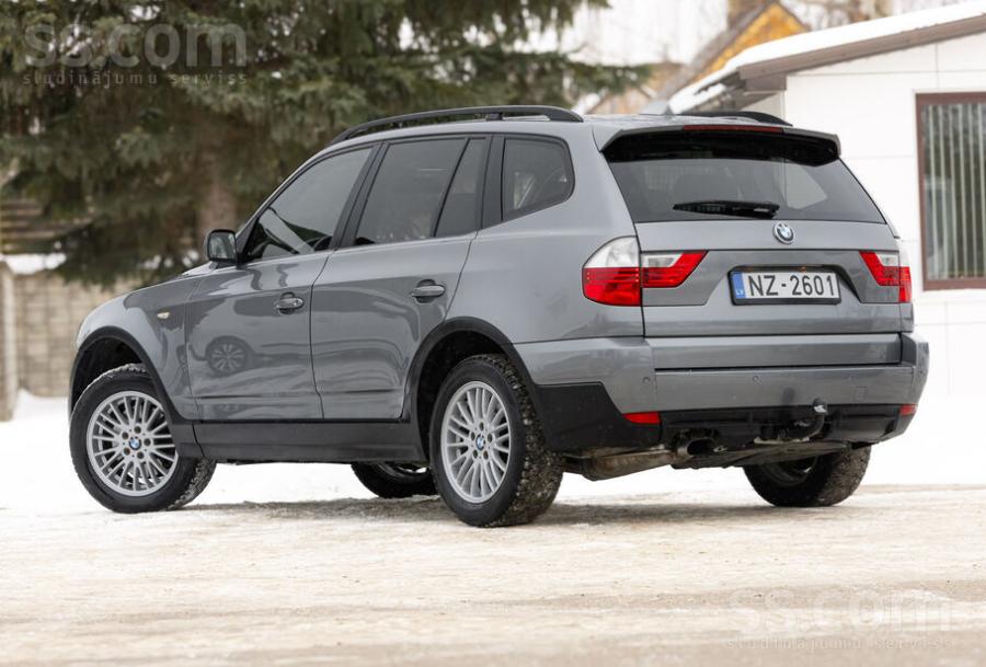 Grey BMW X3 2008 in Jelgava, with an engine capacity of 2.00 L and mileage of 311 thousand km for 4750 €, photo 3 on AUTOMOTO.COM.LV
