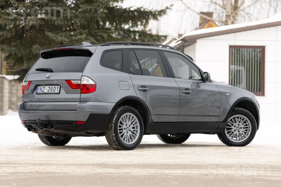 Grey BMW X3 2008 in Jelgava, with an engine capacity of 2.00 L and mileage of 311 thousand km for 4750 €, photo 5 on AUTOMOTO.COM.LV