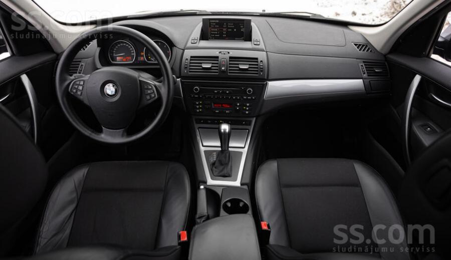 Grey BMW X3 2008 in Jelgava, with an engine capacity of 2.00 L and mileage of 311 thousand km for 4750 €, photo 9 on AUTOMOTO.COM.LV