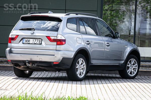 Pelēks BMW X3 2008 Tukums, ar dzinēja tilpumu 2.00 L un nobraukumu 0 tūkst. km par 3950 €, foto 3 vietnē AUTOMOTO.COM.LV