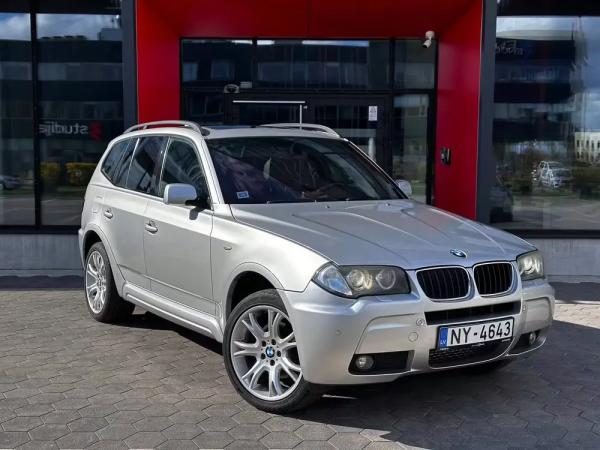 Grey BMW X3 2008 in Riga, with an engine capacity of 2.00 L and mileage of 197 thousand km for 7500 €, photo 2 on AUTOMOTO.COM.LV