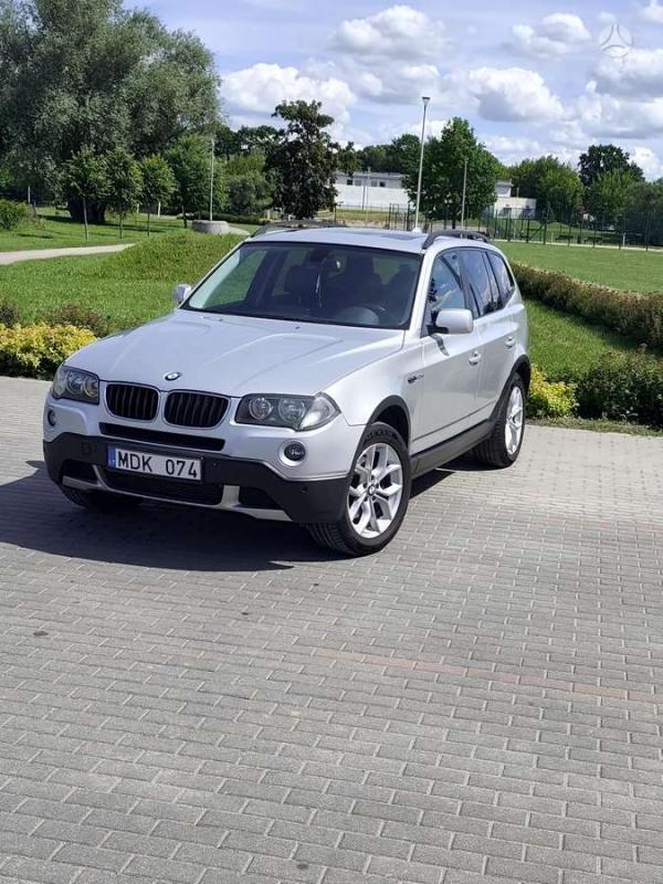 Pelēks BMW X3 2008 Kėdainiai, ar dzinēja tilpumu 2.00 L un nobraukumu 372 tūkst. km par 5200 €, foto 2 vietnē AUTOMOTO.COM.LV