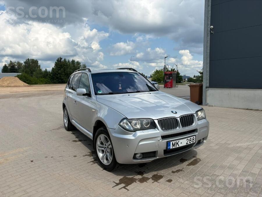 Pelēks BMW X3 2008 Saldus, ar dzinēja tilpumu 3.00 L un nobraukumu 377 tūkst. km par 5500 €, foto 3 vietnē AUTOMOTO.COM.LV