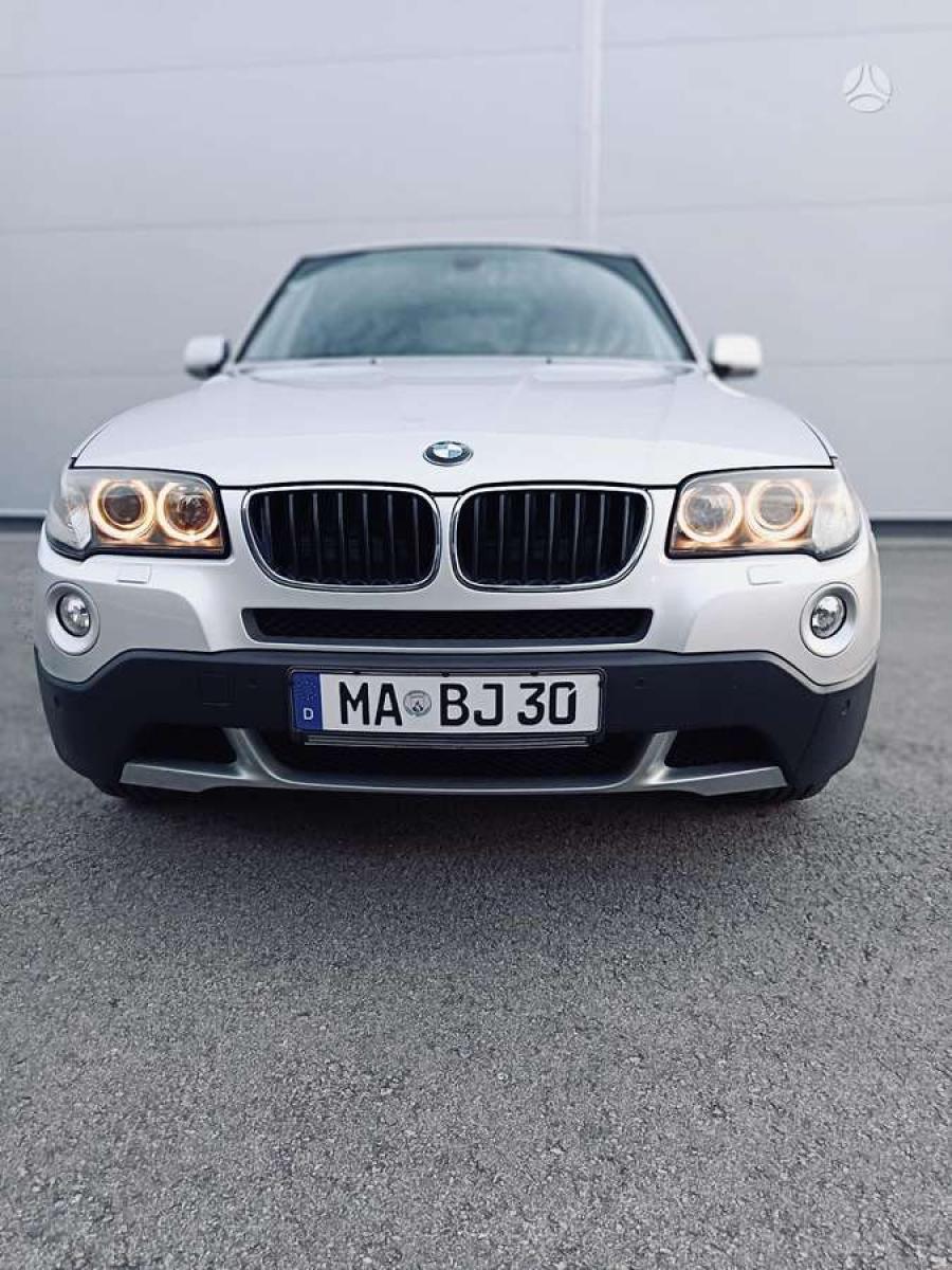 Pelēks BMW X3 2008 Utena, ar dzinēja tilpumu 2.00 L un nobraukumu 173 tūkst. km par 6650 €, foto 1 vietnē AUTOMOTO.COM.LV