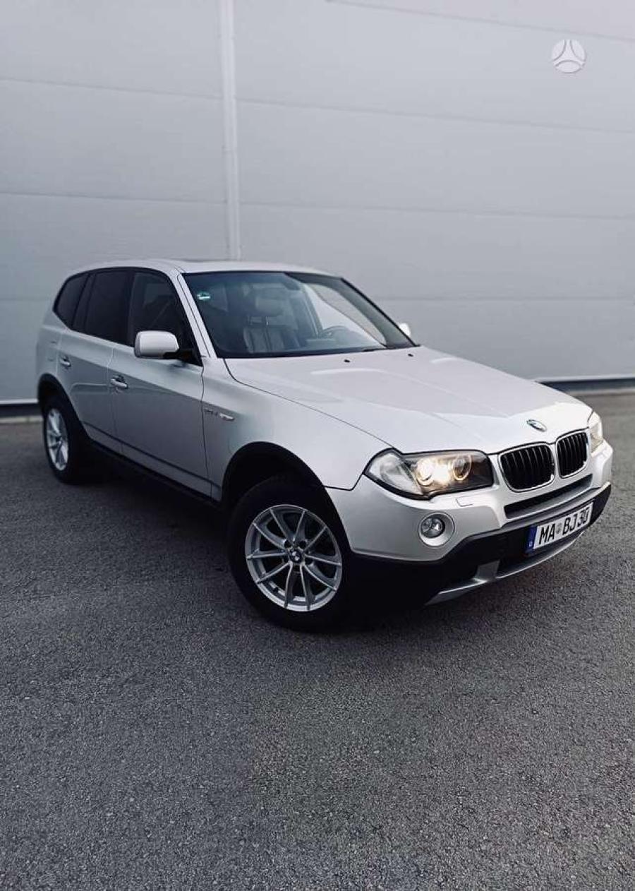 Pelēks BMW X3 2008 Utena, ar dzinēja tilpumu 2.00 L un nobraukumu 173 tūkst. km par 6650 €, foto 10 vietnē AUTOMOTO.COM.LV