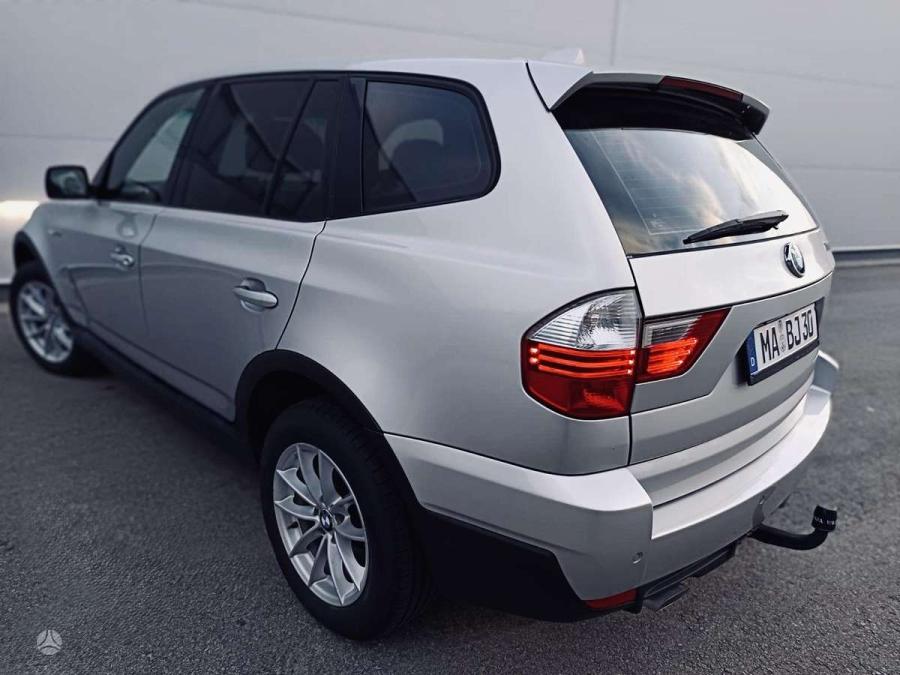 Pelēks BMW X3 2008 Utena, ar dzinēja tilpumu 2.00 L un nobraukumu 173 tūkst. km par 6650 €, foto 12 vietnē AUTOMOTO.COM.LV