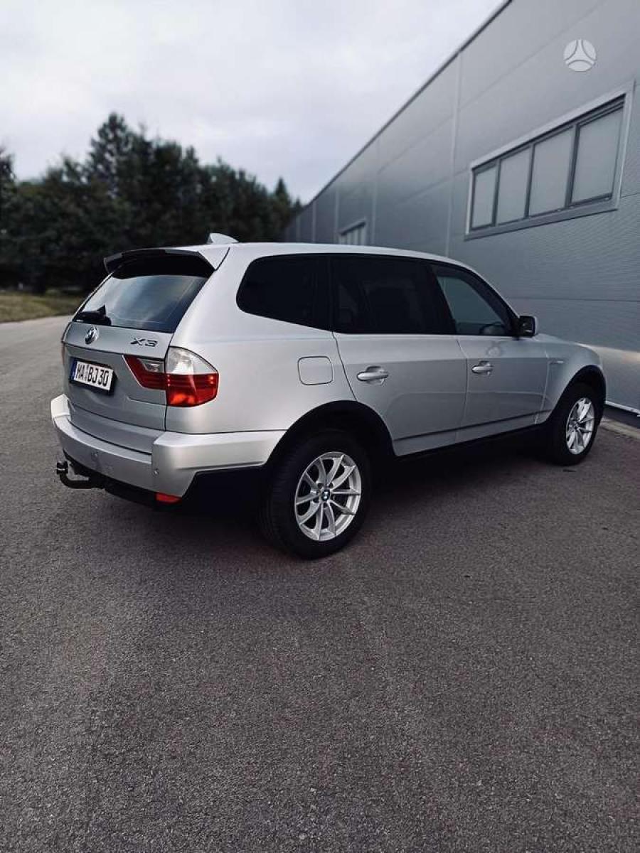 Pelēks BMW X3 2008 Utena, ar dzinēja tilpumu 2.00 L un nobraukumu 173 tūkst. km par 6650 €, foto 14 vietnē AUTOMOTO.COM.LV