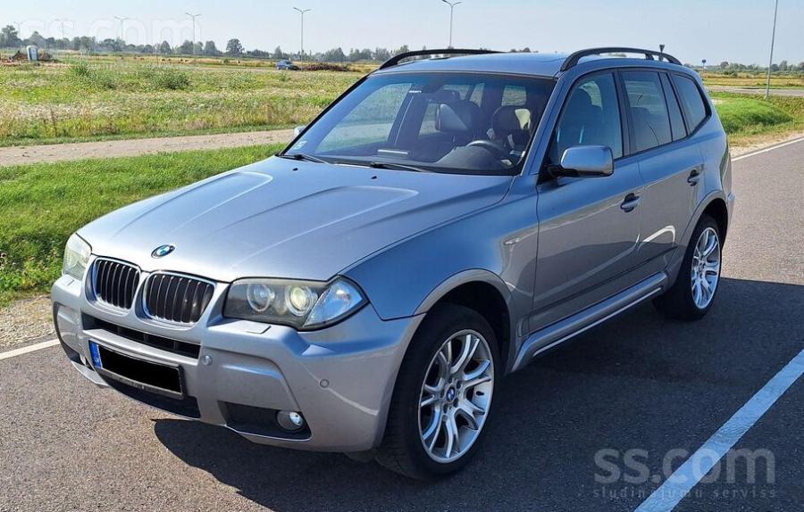 Grey BMW X3 2008 in Bauska, with an engine capacity of 2.00 L and mileage of 278 thousand km for 4999 €, photo 1 on AUTOMOTO.COM.LV