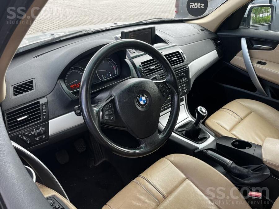 Grey BMW X3 2008 in Jelgava, with an engine capacity of 2.00 L and mileage of 323 thousand km for 3700 €, photo 9 on AUTOMOTO.COM.LV