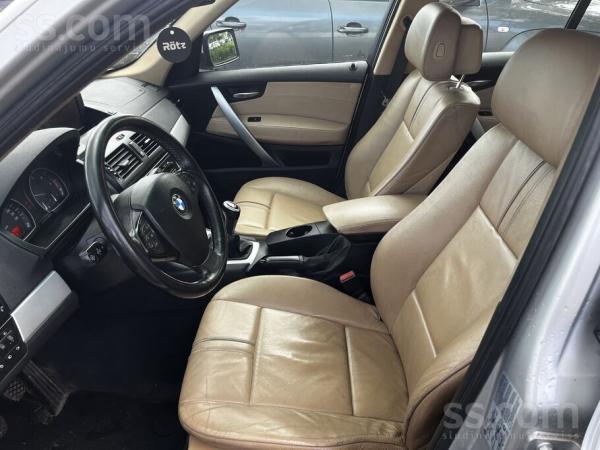 Grey BMW X3 2008 in Jelgava, with an engine capacity of 2.00 L and mileage of 323 thousand km for 3700 €, photo 10 on AUTOMOTO.COM.LV
