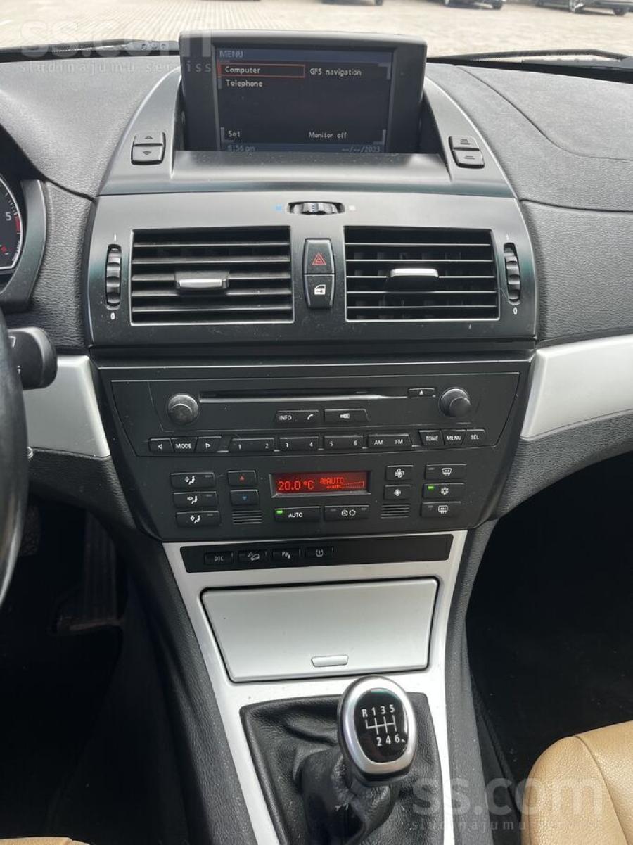 Grey BMW X3 2008 in Jelgava, with an engine capacity of 2.00 L and mileage of 323 thousand km for 3700 €, photo 12 on AUTOMOTO.COM.LV