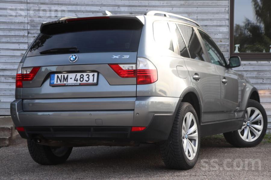 Grey BMW X3 2009 in Valmiera, with an engine capacity of 2.00 L and mileage of 0 thousand km for 5550 €, photo 3 on AUTOMOTO.COM.LV
