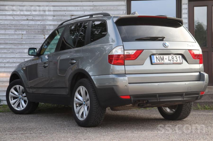 Grey BMW X3 2009 in Valmiera, with an engine capacity of 2.00 L and mileage of 0 thousand km for 5550 €, photo 4 on AUTOMOTO.COM.LV