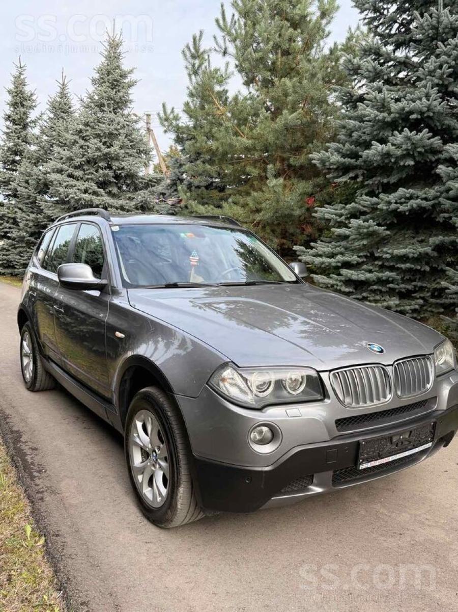 Pelēks BMW X3 2009 Ludza, ar dzinēja tilpumu 2.00 L un nobraukumu 325 tūkst. km par 5290 €, foto 3 vietnē AUTOMOTO.COM.LV