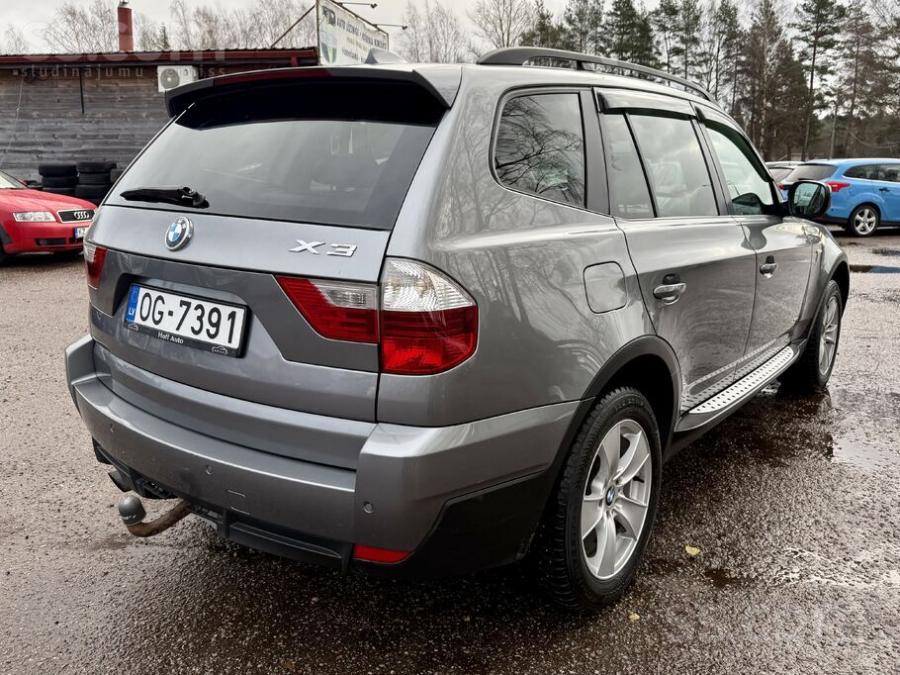 Grey BMW X3 2010 in Riga, with an engine capacity of 2.00 L and mileage of 0 thousand km for 6990 €, photo 5 on AUTOMOTO.COM.LV