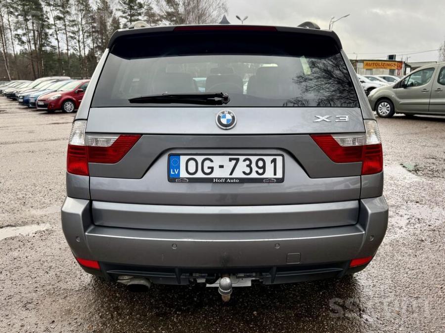 Grey BMW X3 2010 in Riga, with an engine capacity of 2.00 L and mileage of 0 thousand km for 6990 €, photo 6 on AUTOMOTO.COM.LV