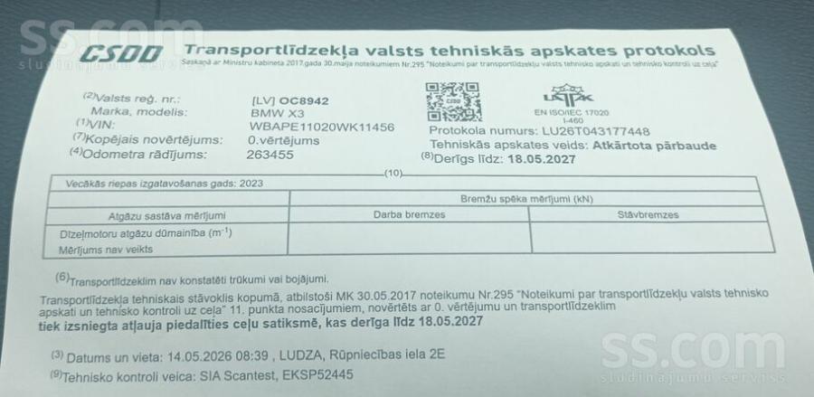 Pelēks BMW X3 2010 Rēzekne, ar dzinēja tilpumu 2.00 L un nobraukumu 264 tūkst. km par 7200 €, foto 14 vietnē AUTOMOTO.COM.LV
