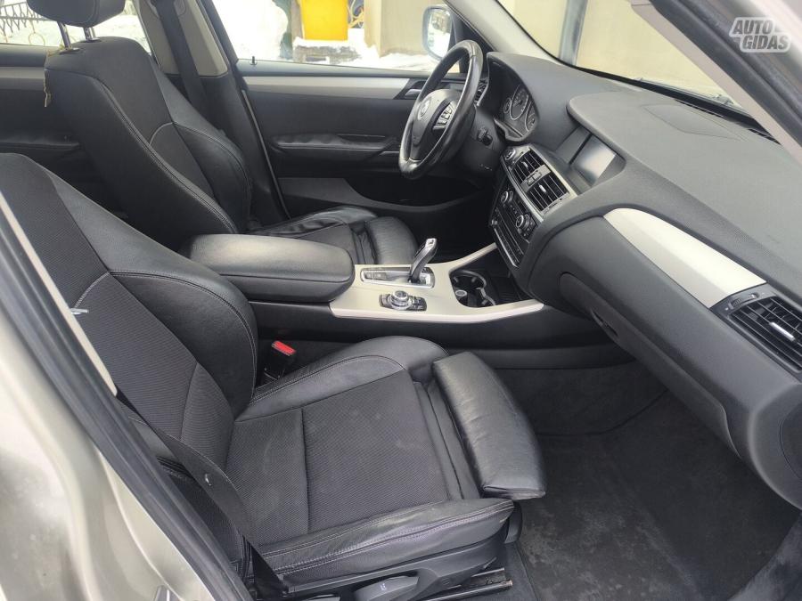 Grey BMW X3 2011 in Radviliskis, with an engine capacity of 2.00 L and mileage of 333 thousand km for 5100 €, photo 16 on AUTOMOTO.COM.LV