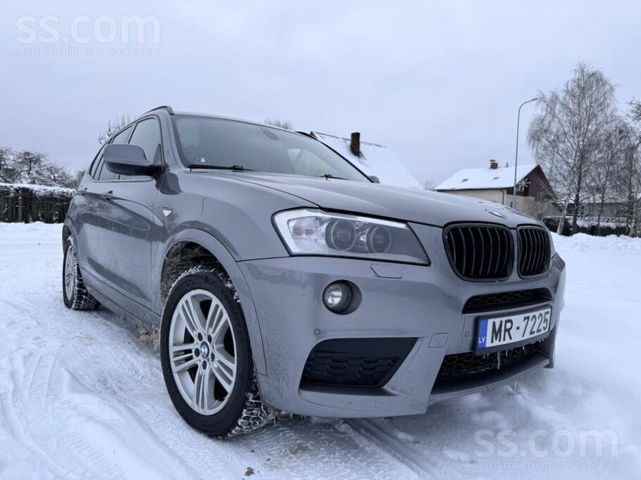 Grey BMW X3 2011 in Liepaja, with an engine capacity of 3.00 L and mileage of 312 thousand km for 12400 €, photo 3 on AUTOMOTO.COM.LV