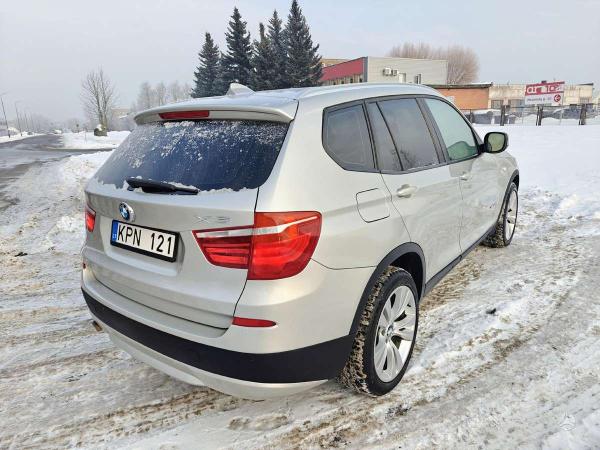 Grey BMW X3 2011 in Siauliai, with an engine capacity of 2.00 L and mileage of 211 thousand km for 8600 €, photo 4 on AUTOMOTO.COM.LV