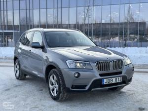 Pelēks BMW X3 2011 Viļņa, ar dzinēja tilpumu 3.00 L un nobraukumu 350 tūkst. km par 6850 €, foto  vietnē AUTOMOTO.COM.LV
