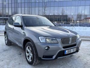 Pelēks BMW X3 2011 Viļņa, ar dzinēja tilpumu 3.00 L un nobraukumu 350 tūkst. km par 6850 €, foto  vietnē AUTOMOTO.COM.LV