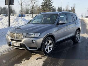 Grey BMW X3 2011 in Vilnius, with an engine capacity of 3.00 L and mileage of 350 thousand km for 6850 €, photo 13 on AUTOMOTO.COM.LV