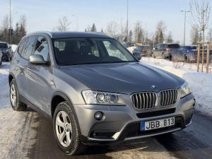 Grey BMW X3 2011 in Vilnius, with an engine capacity of 3.00 L and mileage of 350 thousand km for 6850 €, photo 14 on AUTOMOTO.COM.LV