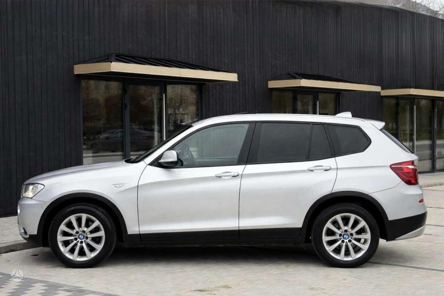 Pelēks BMW X3 2011 Šauļi, ar dzinēja tilpumu 2.00 L un nobraukumu 299 tūkst. km par 10650 €, foto 6 vietnē AUTOMOTO.COM.LV