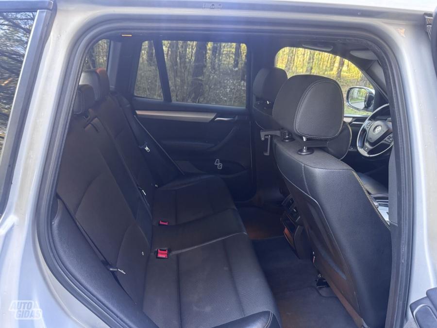 Grey BMW X3 2011 in Vilnius, with an engine capacity of 2.00 L and mileage of 271 thousand km for 11700 €, photo 13 on AUTOMOTO.COM.LV