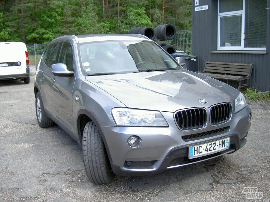 Grey BMW X3 2011 in Vilnius, with an engine capacity of 2.00 L and mileage of 199 thousand km for 8499 €, photo 4 on AUTOMOTO.COM.LV