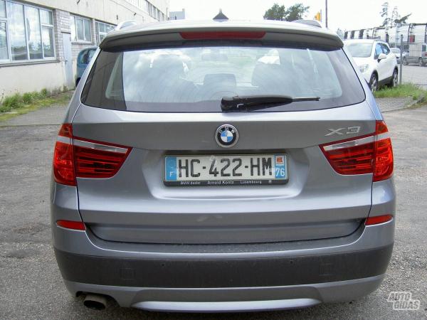 Grey BMW X3 2011 in Vilnius, with an engine capacity of 2.00 L and mileage of 199 thousand km for 8499 €, photo 8 on AUTOMOTO.COM.LV