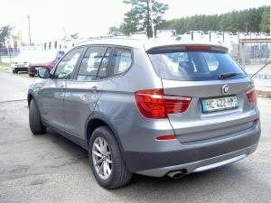 Grey BMW X3 2011 in Vilnius, with an engine capacity of 2.00 L and mileage of 199 thousand km for 8499 €, photo 10 on AUTOMOTO.COM.LV