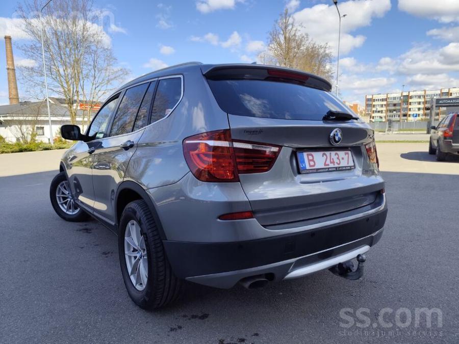 Grey BMW X3 2011 in Rezekne, with an engine capacity of 2.00 L and mileage of 280 thousand km for 7900 €, photo 7 on AUTOMOTO.COM.LV