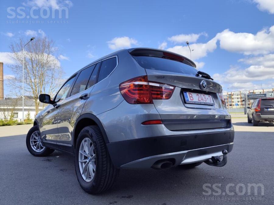 Grey BMW X3 2011 in Rezekne, with an engine capacity of 2.00 L and mileage of 280 thousand km for 7900 €, photo 9 on AUTOMOTO.COM.LV