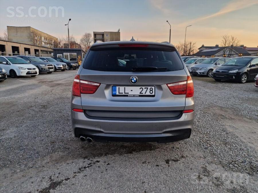 Pelēks BMW X3 2011 Liepāja, ar dzinēja tilpumu 3.00 L un nobraukumu 326 tūkst. km par 10990 €, foto 6 vietnē AUTOMOTO.COM.LV
