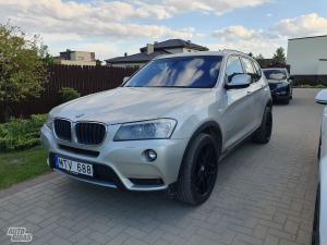 Pelēks BMW X3 2011 Viļņa, ar dzinēja tilpumu 2.00 L un nobraukumu 270 tūkst. km par 8300 €, foto  vietnē AUTOMOTO.COM.LV