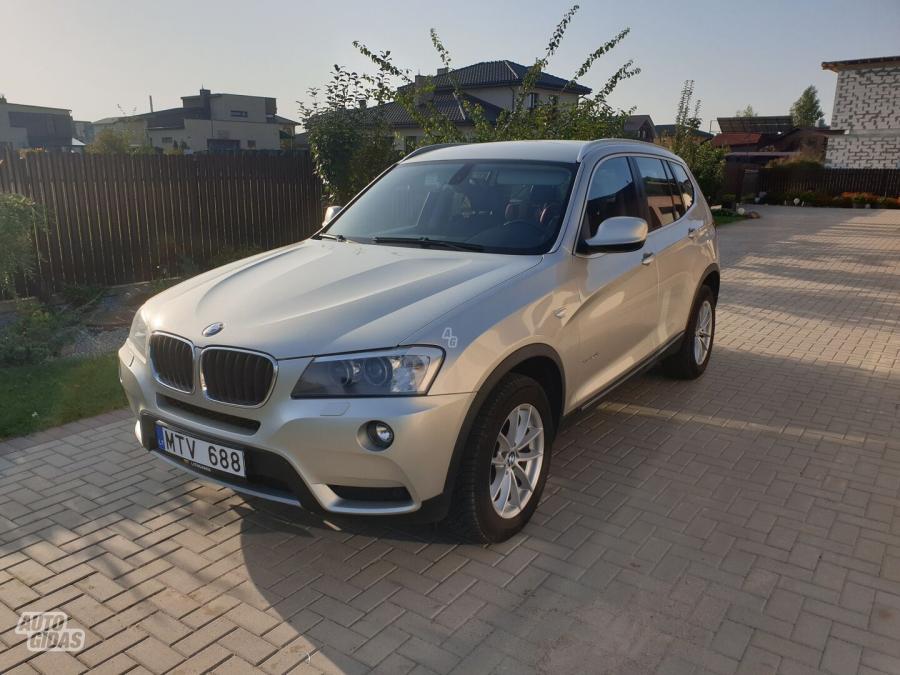 Grey BMW X3 2011 in Vilnius, with an engine capacity of 2.00 L and mileage of 270 thousand km for 8300 €, photo 13 on AUTOMOTO.COM.LV
