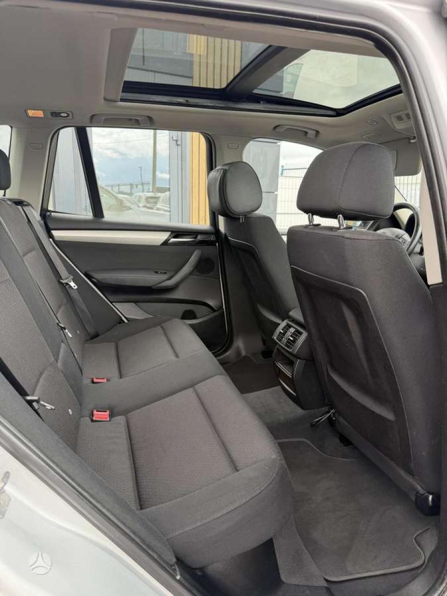 Pelēks BMW X3 2011 Panevēža, ar dzinēja tilpumu 2.00 L un nobraukumu 270 tūkst. km par 9500 €, foto 14 vietnē AUTOMOTO.COM.LV