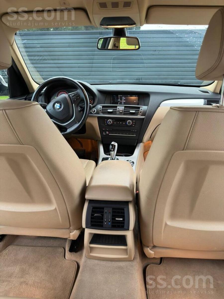 Grey BMW X3 2011 in Riga, with an engine capacity of 3.00 L and mileage of 0 thousand km for 10600 €, photo 8 on AUTOMOTO.COM.LV
