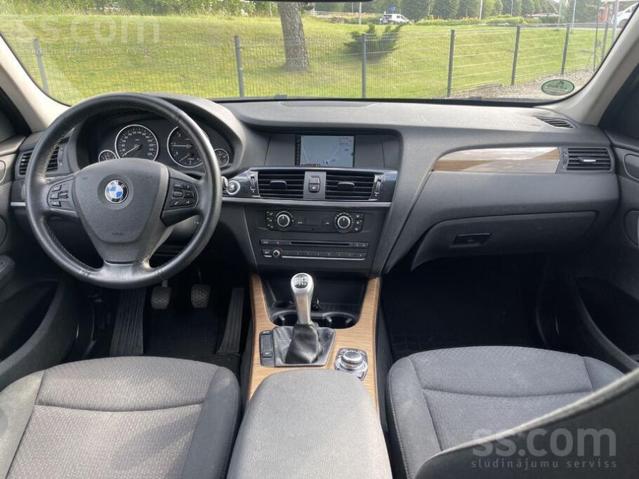 Grey BMW X3 2011 in Valmiera, with an engine capacity of 2.00 L and mileage of 219 thousand km for 7990 €, photo 6 on AUTOMOTO.COM.LV